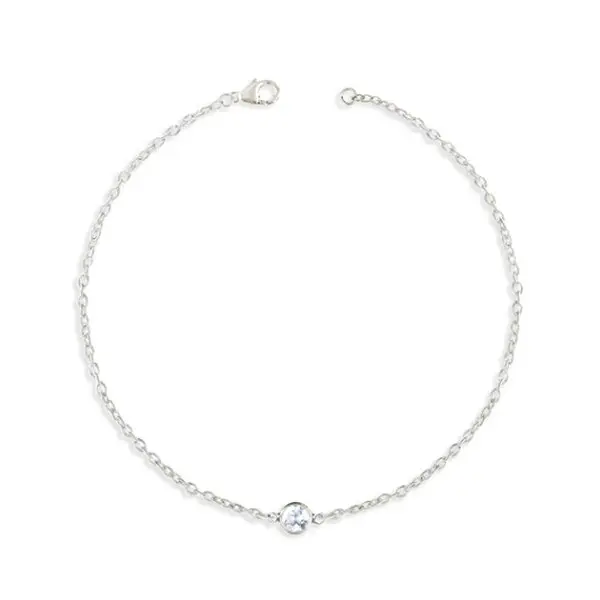 VICSTONENYC FINE JEWELRY Solitaire Diamond Fine Bracelet - White