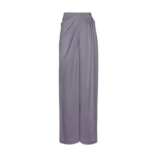 BLUZAT Wide-leg Trousers With Draping