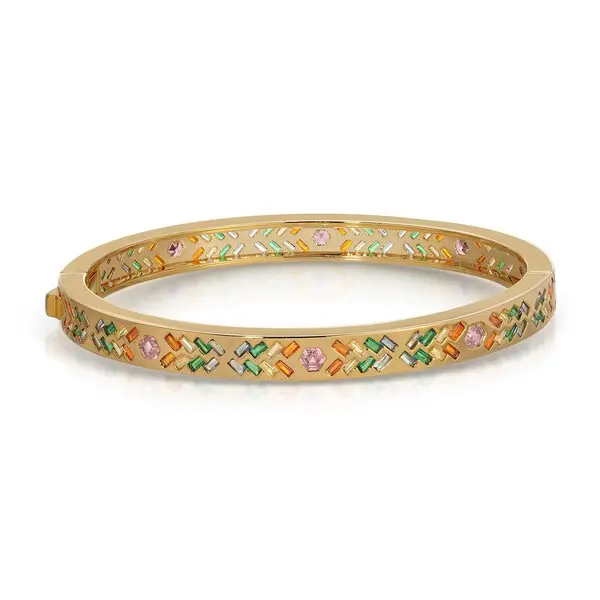NATIVE GEM Sunbeam Rainbow Bangle - Yellow
