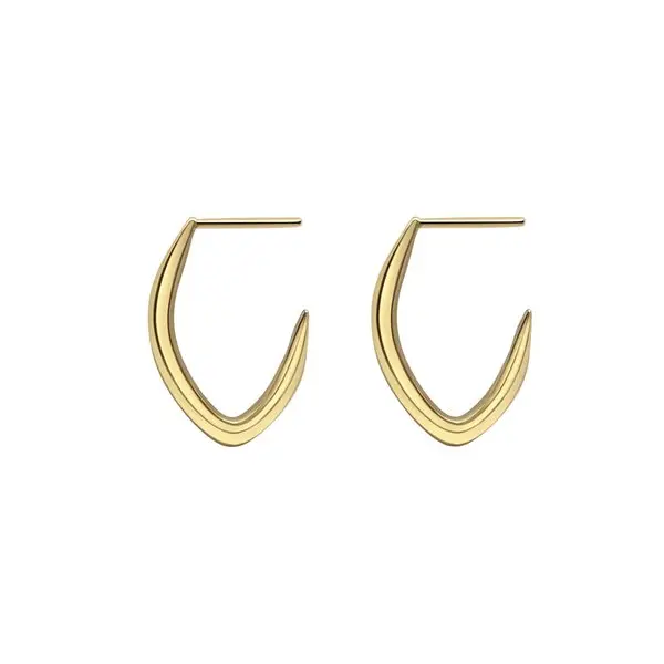 TORY LONG Zelda Hoop Earrings - Gold