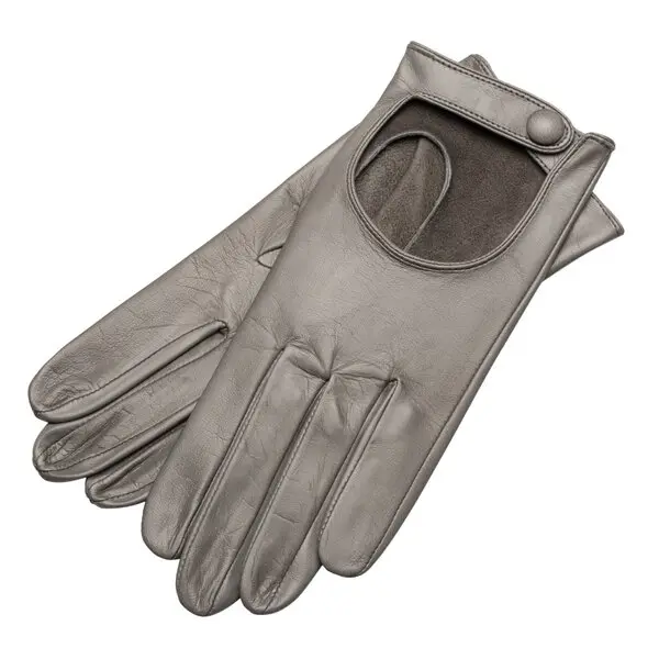 1861 GLOVE MANUFACTORY Shield & Style Nappa Leather Urban Gloves - Grey