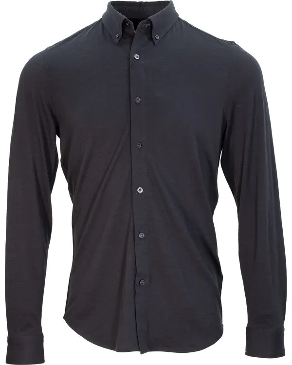 LORDS OF HARLECH Shawn Merino Shirt - Black