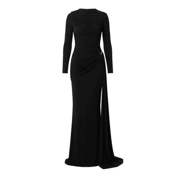 ASHITA FERNANDES Magnum Velvet Layered Long Dress