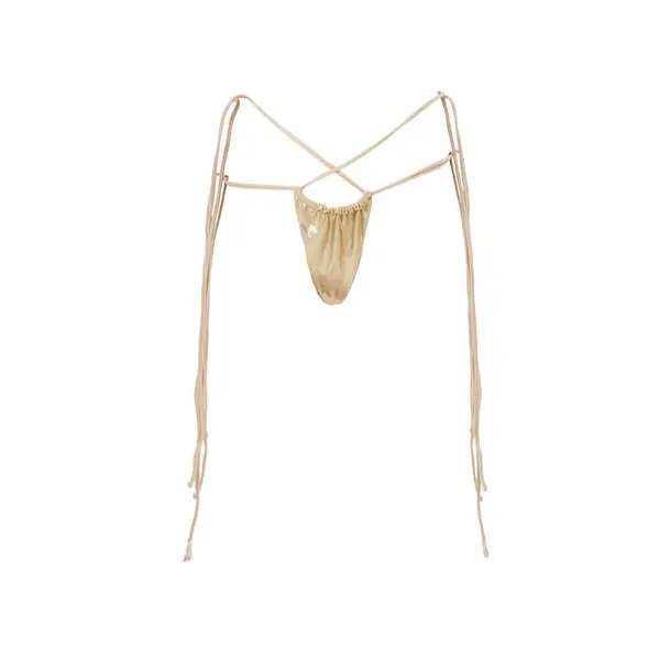 SIREN SWIMWEAR Ibiza Reversible Bikini Bottom - Gold
