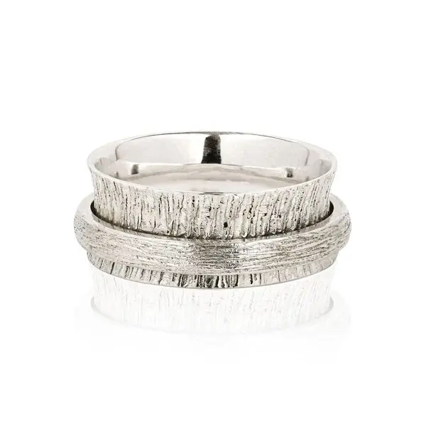 CHARLOTTE'S WEB JEWELLERY Nature Gratitude Spinning Ring - Silver