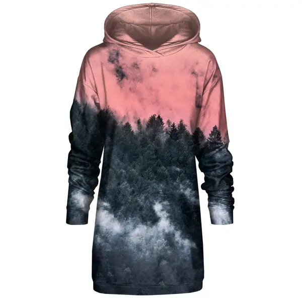 ALOHA FROM DEER Forest Oversized Hoodie Dress