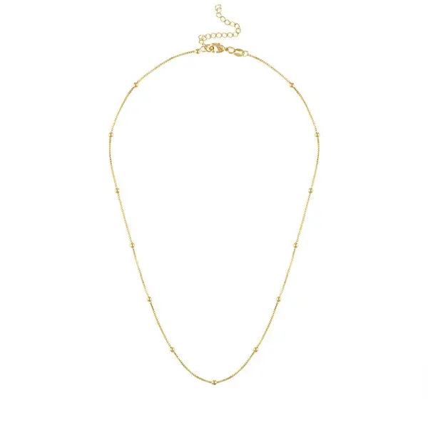 OLIVIA LE Ella Mini Ball Chain Necklace - Gold