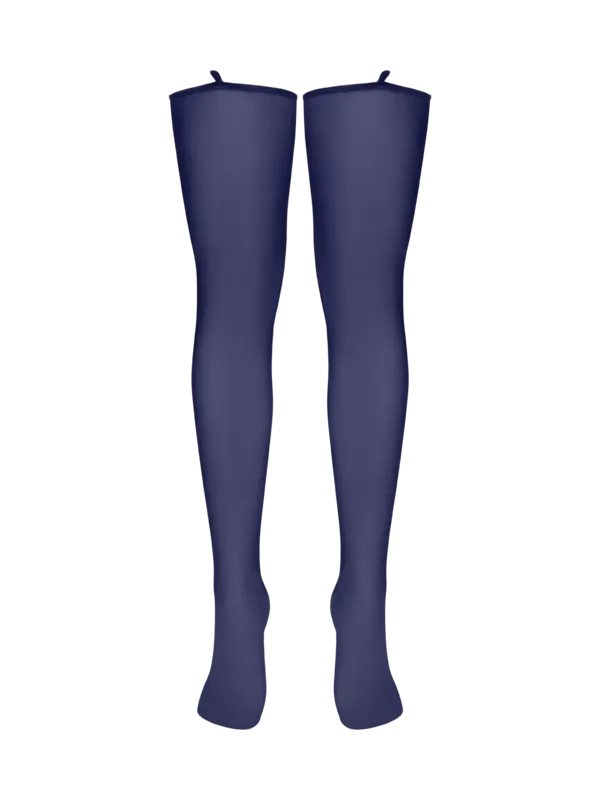 BONBON LINGERIE Coco Heart Stockings - Blue