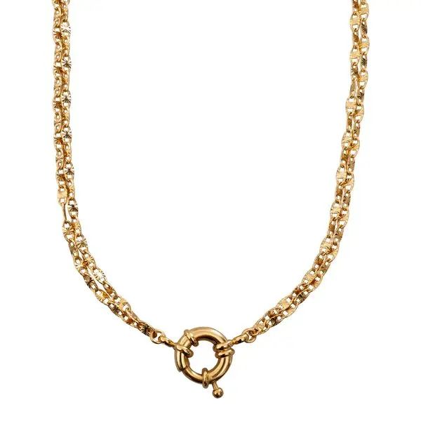 IN CAUDA VENENUM Archangel Chain Necklace - Gold