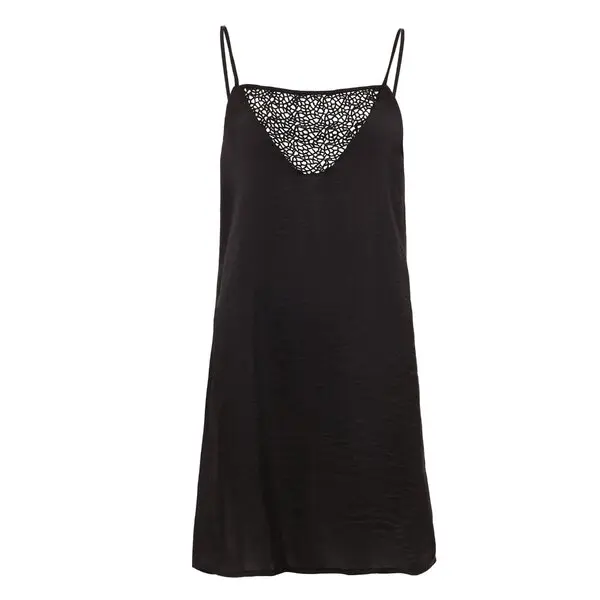 MISHA VAIDYA Mala Reversible Slip Dress - Black