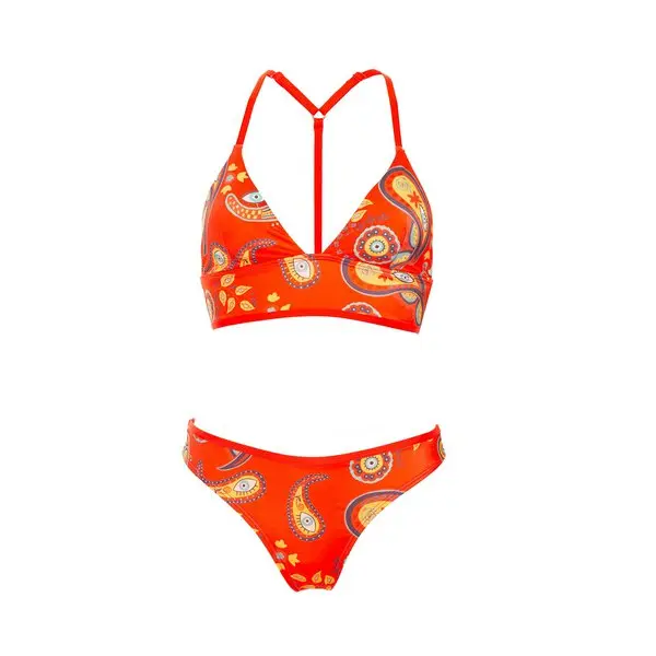 AULALA PARIS X Moon Artistic Bikini Set Jasmine - Red