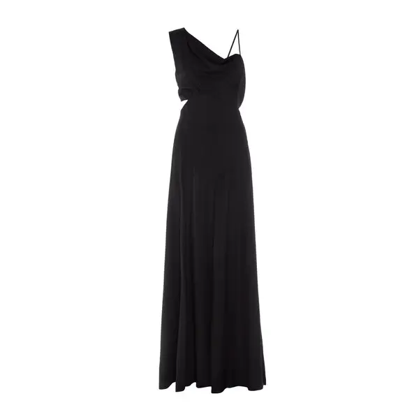 LAHIVE Aphrodite Noir Grecian Dress - Black