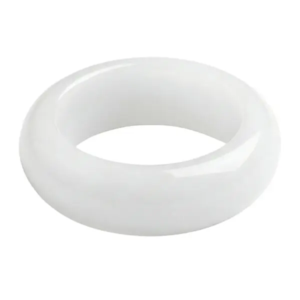 SEREE Jade Stone Ring - White
