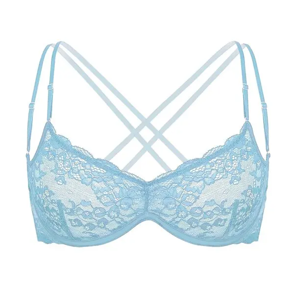 MONIQUE MORIN LINGERIE Rush Sweetheart Bra Moonlit - Blue