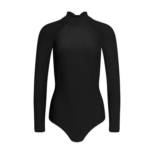 PAOLA AMADOR High-neck Bodysuit - Black