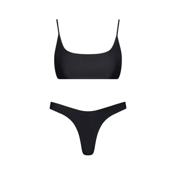 PLAYALUXE Malibu Bralette Bikini Set - Black