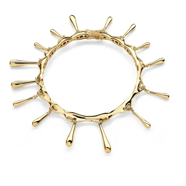 LUCY QUARTERMAINE Vermeil Drop Bangle - Gold