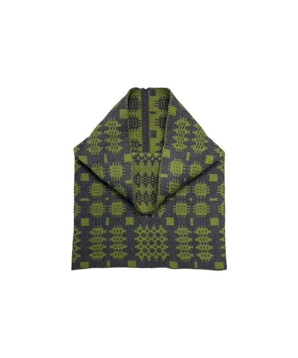 MABLI Green / Grey Carthen Merino Tube Scarf Umber / Lichen - Green/grey