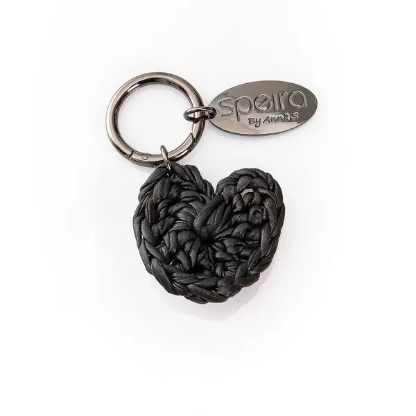 SPEIRA Bag Charm Heart - Black