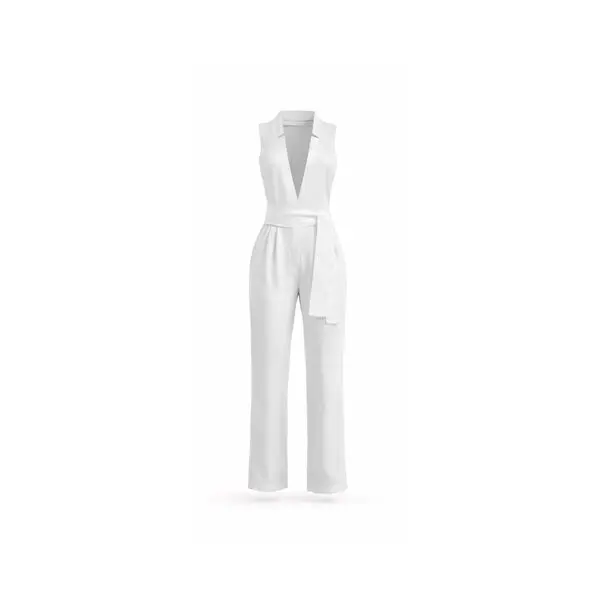 LUMINA ELIGMA Overall Jumpsuit - White