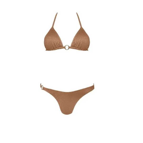 FOREVER YOUNG THE LABEL Triangle Bikini Set - Gold