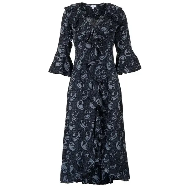 AT LAST... Felicity Midi Dress - Grey