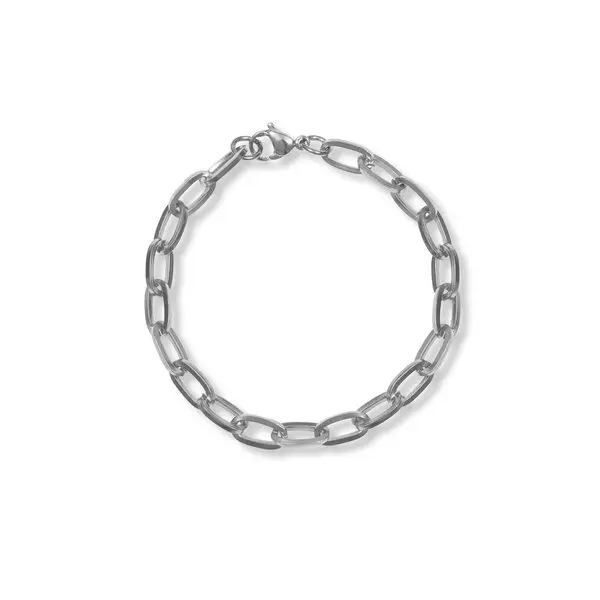 A WEATHERED PENNY Chunky Cable Chain Bracelet - Silver