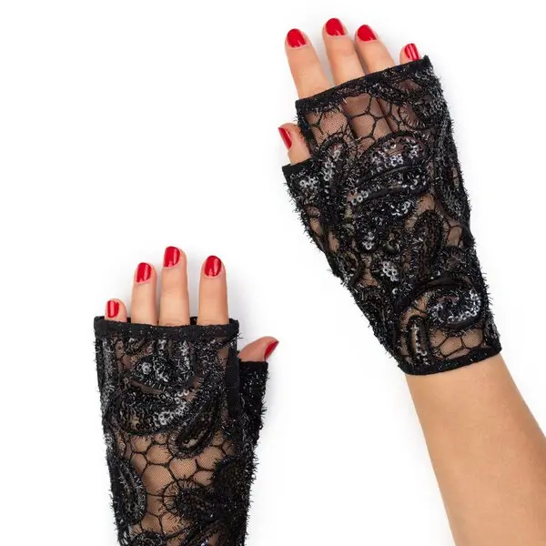 AZIMA MUSAYEVA Inaya Gloves - Black