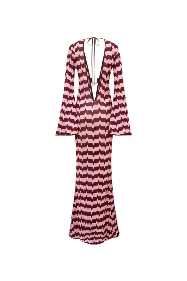 LUNA B Jerina Maxi Dress - Pink/red