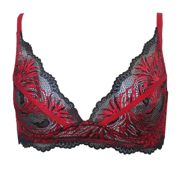 CAROL COELHO Pomegranate Love Lace Bralette - Black