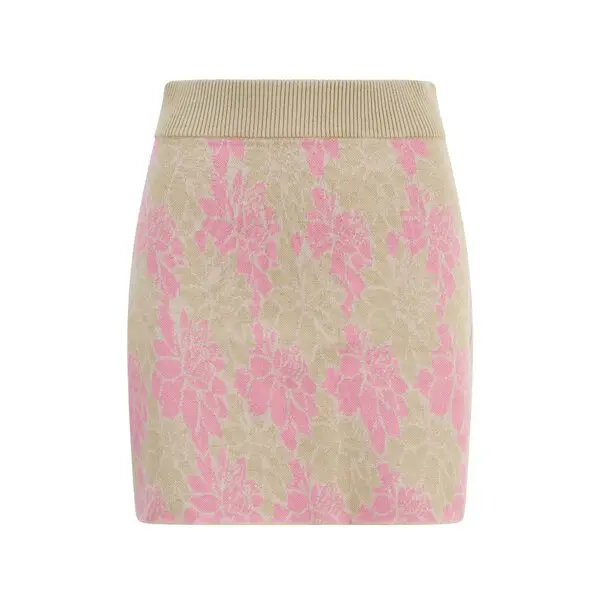 BALOU Floral Knit Skirt
