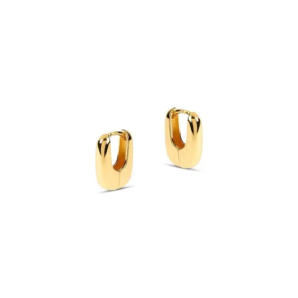 AMADEUS Bella Mini Geometric Huggie Earrings - Gold