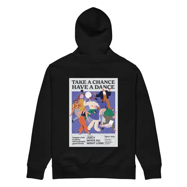 ANCHOR & CREW Organic Cotton Embroidered Heavyweight Hoodie - Black