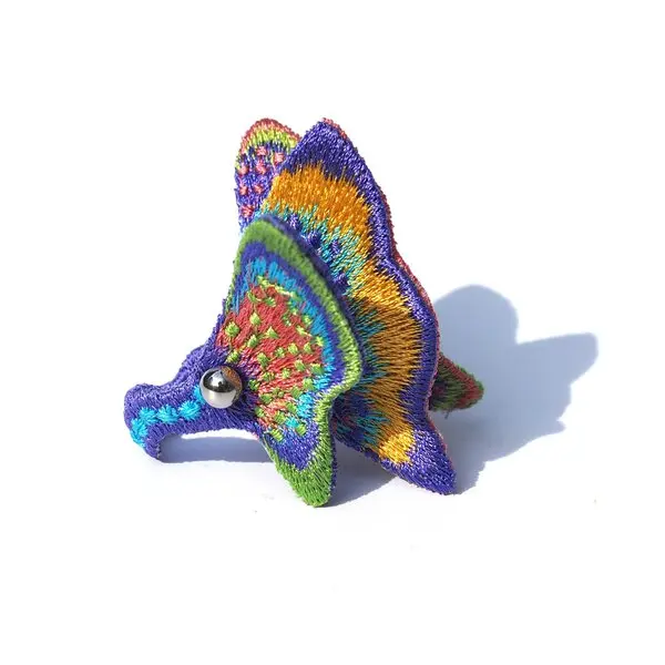 NANA WATANABE Land Butterfly Embroidered Ring - Purple