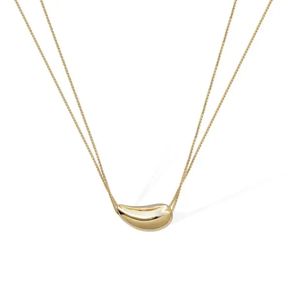 RETRO CHIC Drop Necklace Plated - Gold