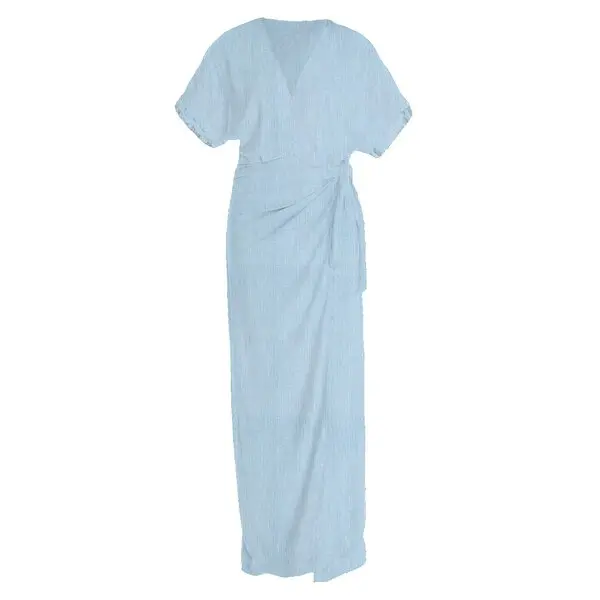 CARLTON JONES Long Wrap Dress