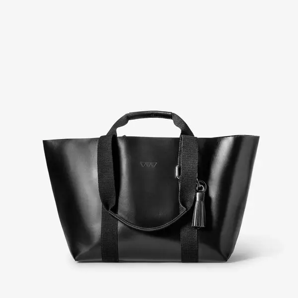 GET THE GALLOP Hay Bag Medium Leather - Black
