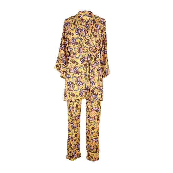 JENNAFER GRACE Mustard Paisley Paglamas - Yellow