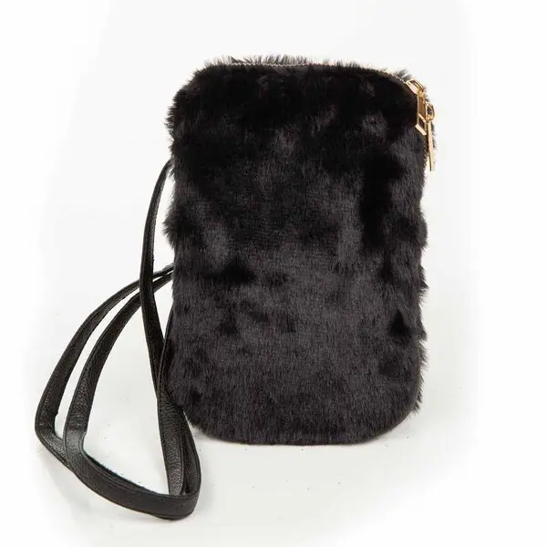 SIDNEY BYRON Cellphone Crossbody Bag - Black