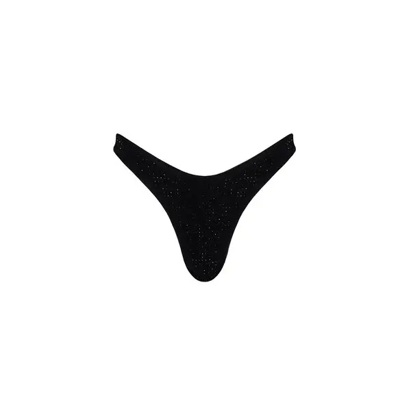 MONARCH Gisele Crystal High Hip Bottom - Black