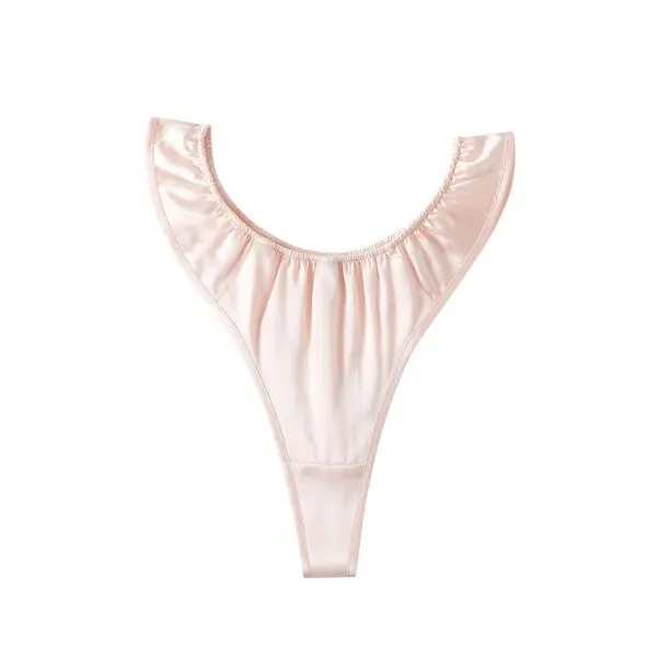 SOFT STROKES SILK Set Of Two Pure Mulberry Silk T-string Panties - Pink