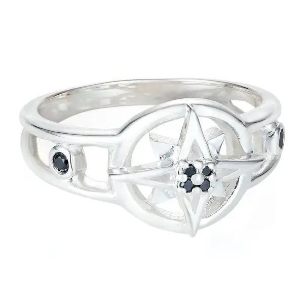 YASMIN EVERLEY JEWELLERY Compass Star Ring - Silver