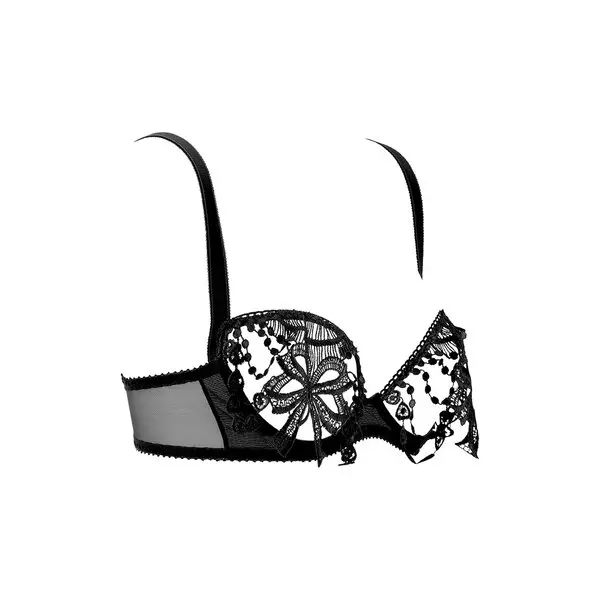 BELLE ET BON BON Limited Edition Sparkling Crystal Bisoux Bra - Black