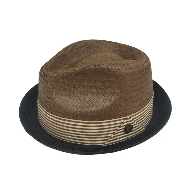DASMARCA HATS Dasmarca Otis Lightweight Straw Trilby Hat - Brown