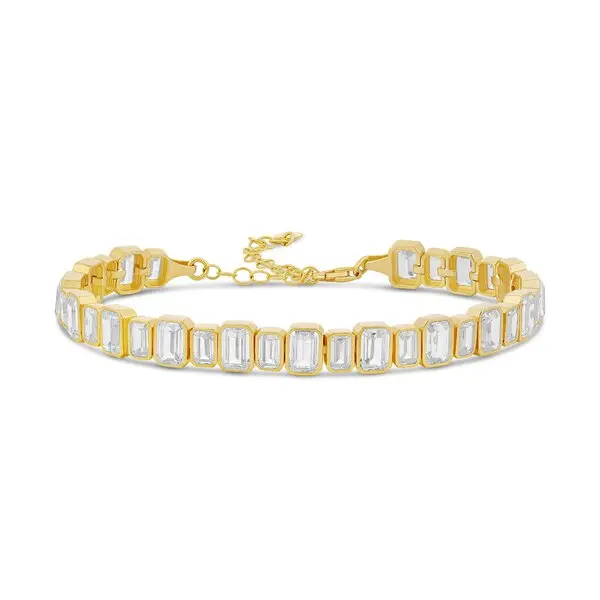 SHYMI Mix Bezel-set Tennis Bracelet - Gold