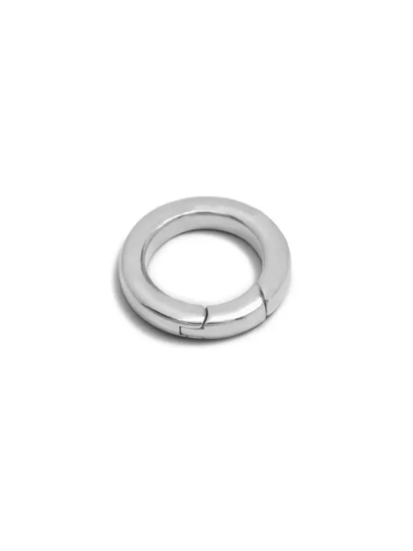 JAREDJAMIN Medium Circular Clicker Clasp - Silver