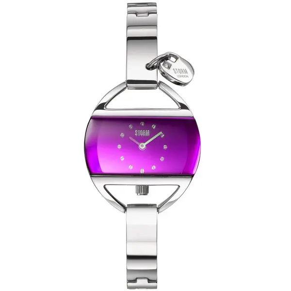 STORM Temptress Charm Watch - Silver/purple