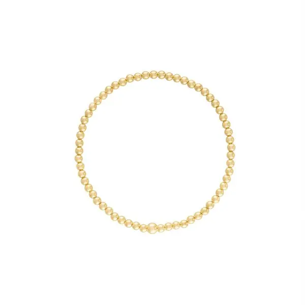 OLIVIA LE 3mm Bead Bracelet - Gold
