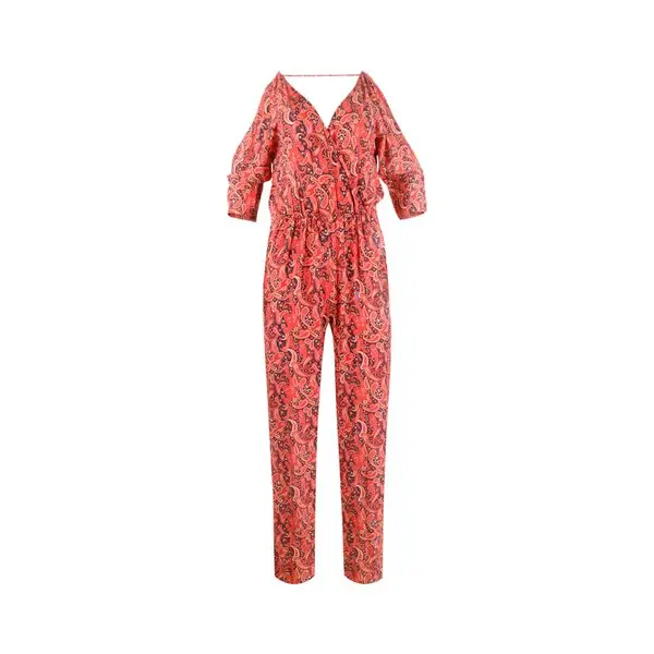 MORRATO BALI Selena Printed Jumpsuit - Red/black