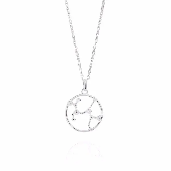 YASMIN EVERLEY JEWELLERY Sagittarius Astrology Necklace - Silver